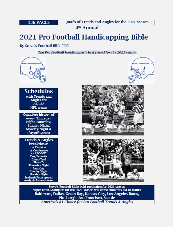 2021 Pro Football Bible Cover | Steve's Football Bible