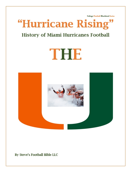 Miami Hurricanes front cover | Steve's Football Bible