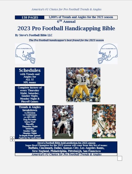 2023 NFL front cover | Steve's Football Bible